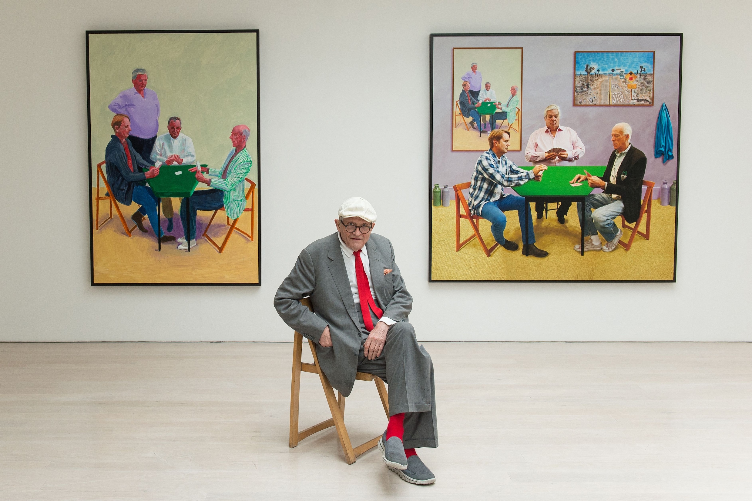 Kunstschilder David Hockney (1937-2026) was net zo kleurrijk als de ...