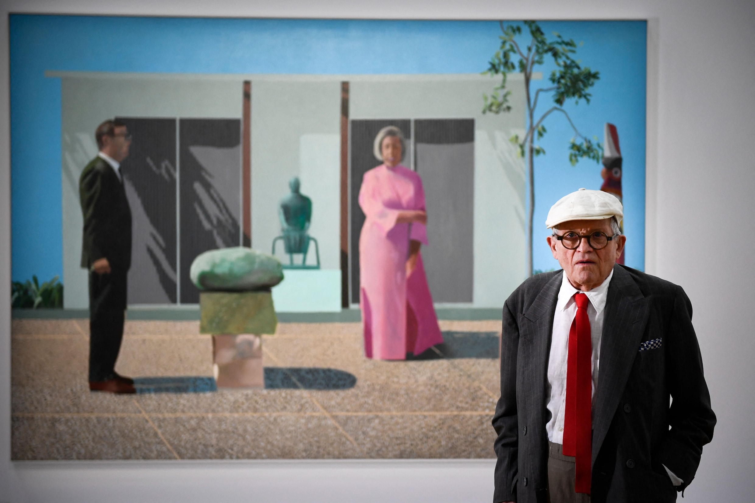 Kunstschilder David Hockney (1937-2026) was net zo kleurrijk als de ...