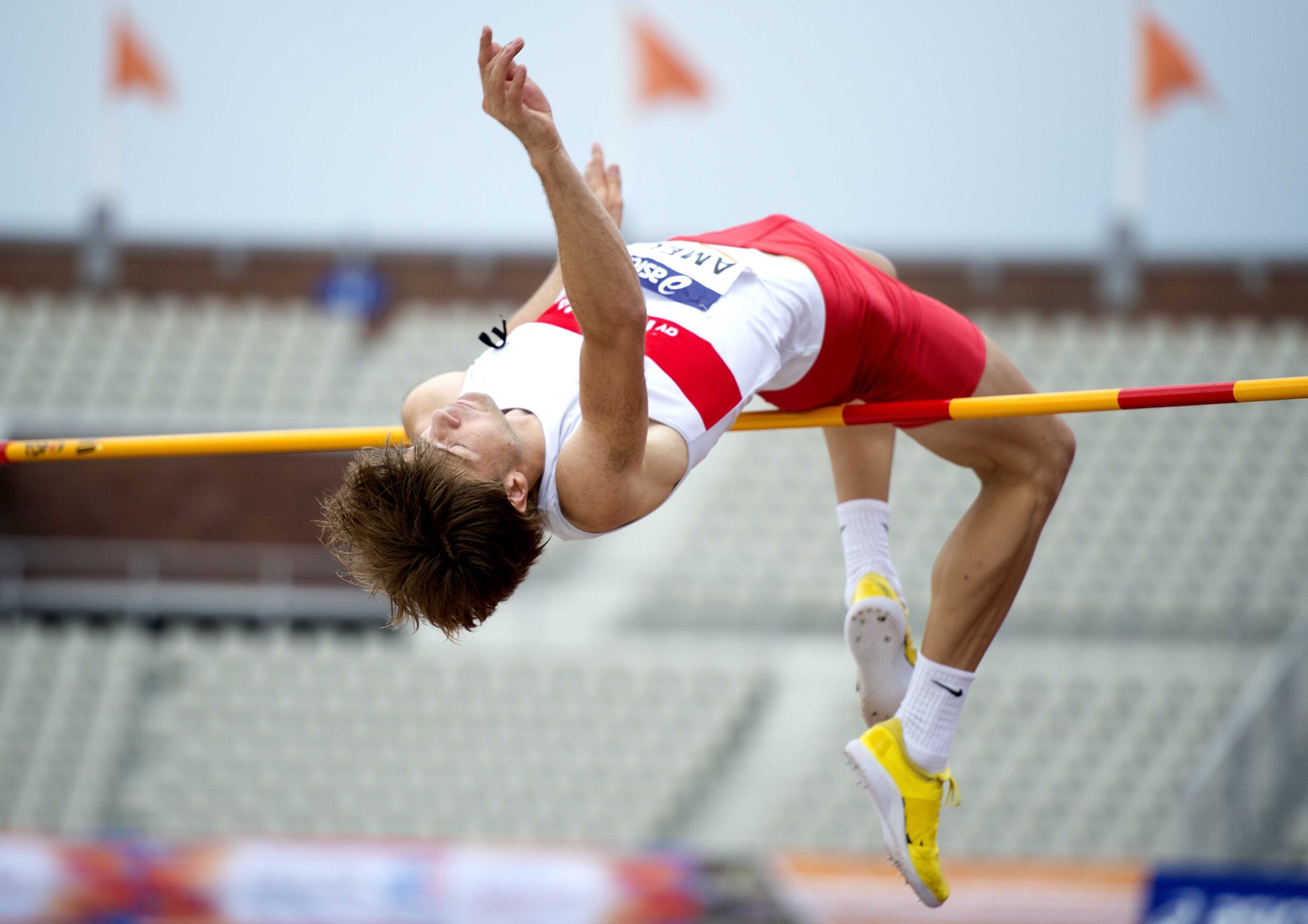 Amels opnieuw nationaal kampioen hoogspringen | de Volkskrant