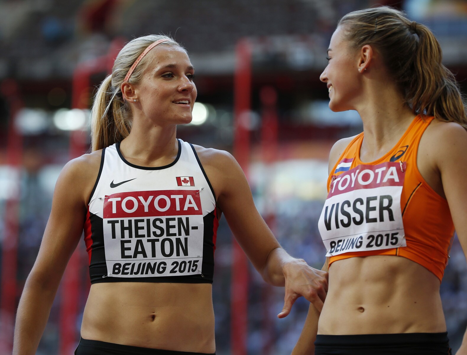 Sterke start van Nadine Visser op zevenkamp | de Volkskrant