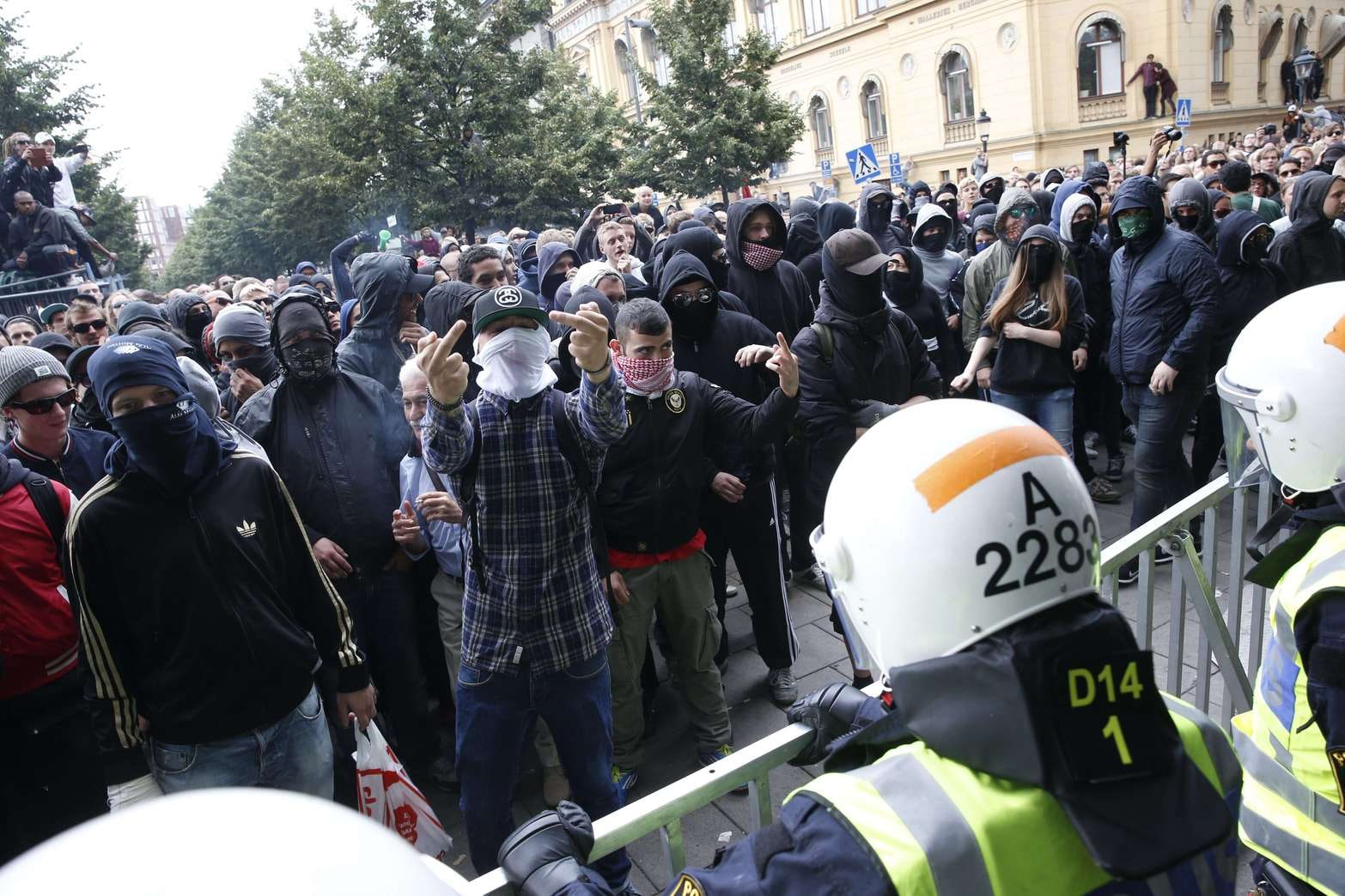 Rellen bij bijeenkomst van extreem rechts in Zweden | de Volkskrant
