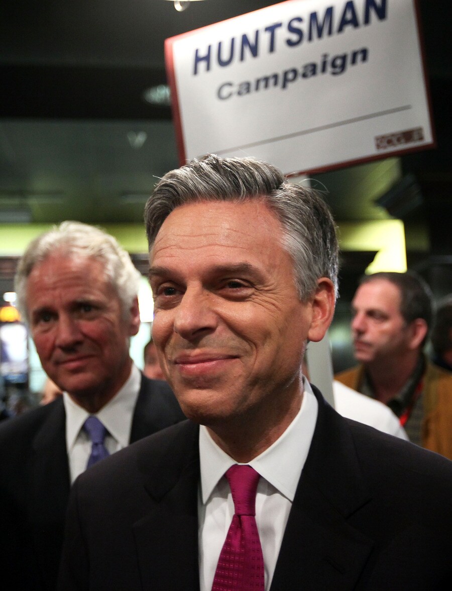 Republikein Huntsman rekent op charmes van dochters | de Volkskrant